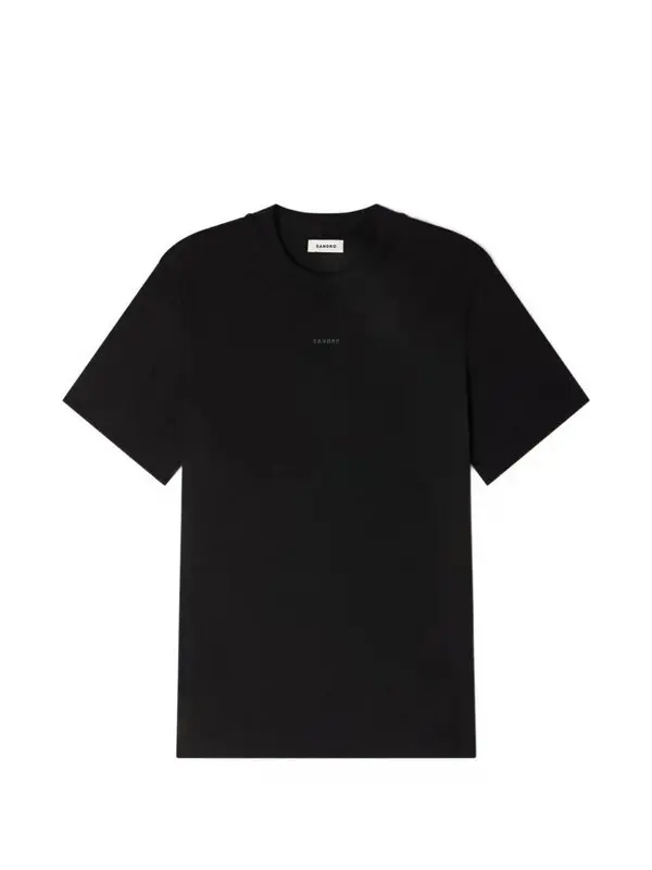 Sandro Cotton T-shirt - Black