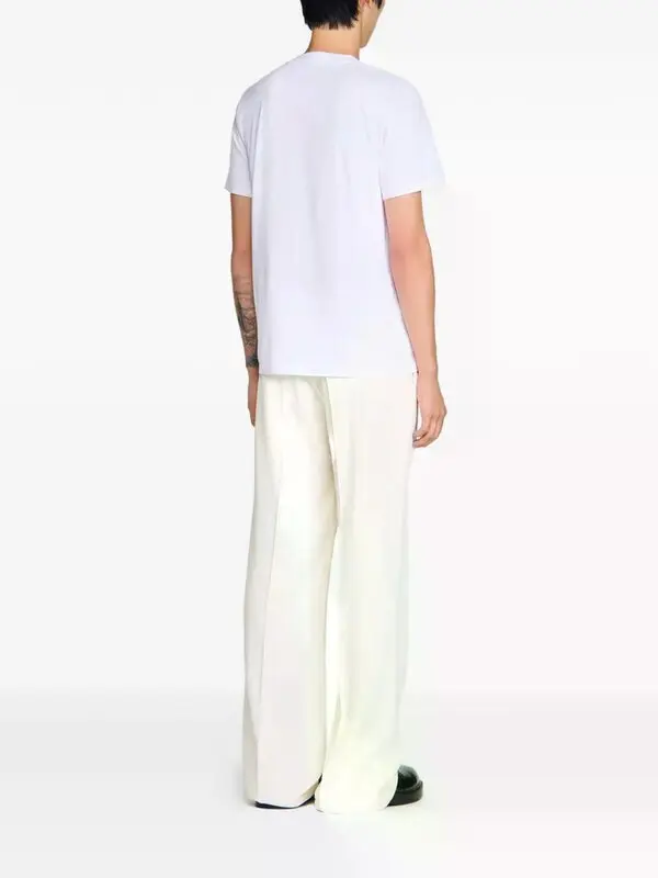 Sandro Embroidered Horse Cotton T-shirt - White