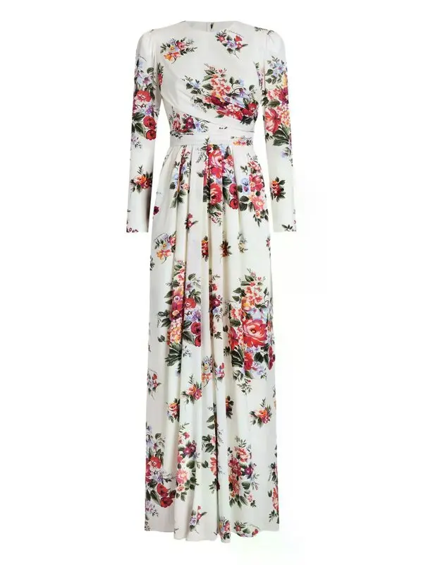 Dolce & Gabbana Flower Bouquet-print Maxi Dress