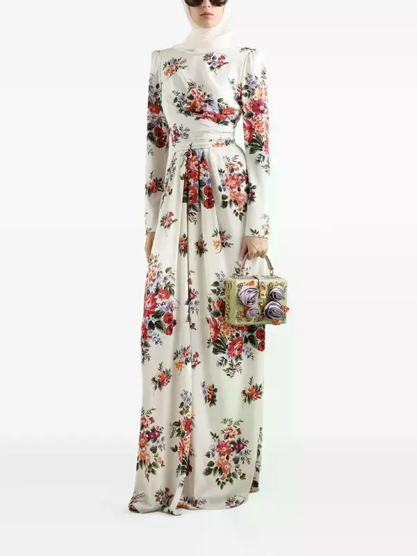Dolce & Gabbana Flower Bouquet-print Maxi Dress