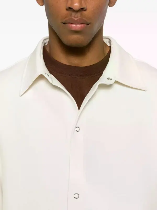 Sandro Long-sleeved Jersey Shirt - Neutrals