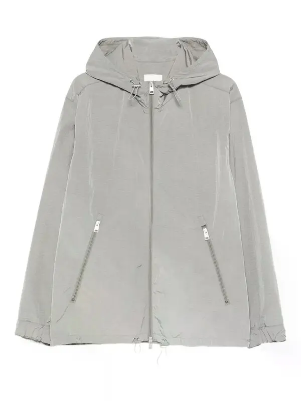 Sandro Hooded Jacket With Drawstrings - Grey
