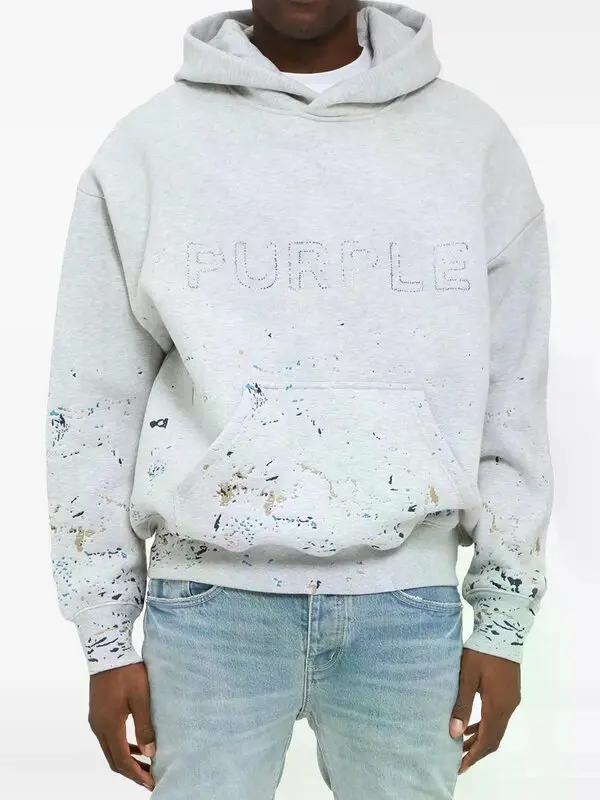 PURPLE BRAND Studded Camouflage Sweatshirt