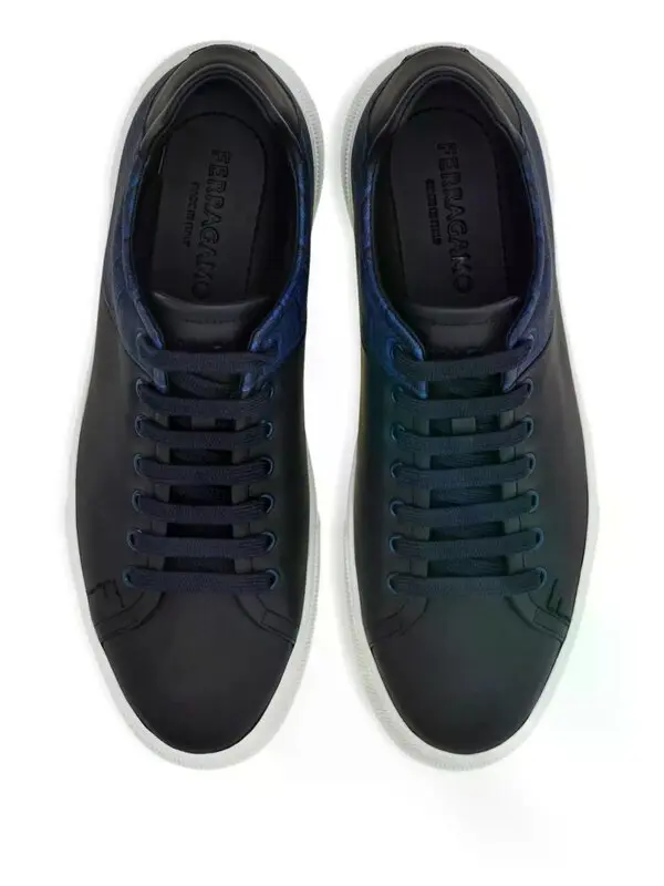 FERRAGAMO Logo-print Leather Sneakers
