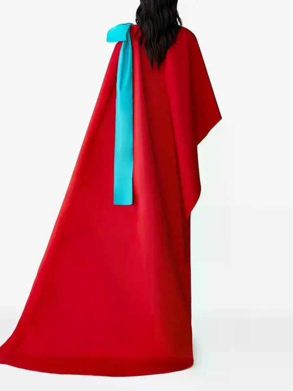 Carolina Herrera Column Gown With Cape