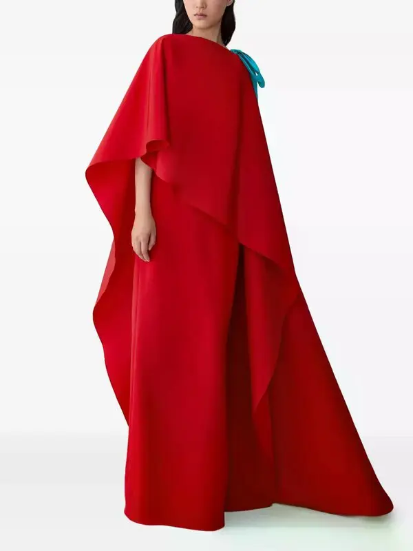 Carolina Herrera Column Gown With Cape