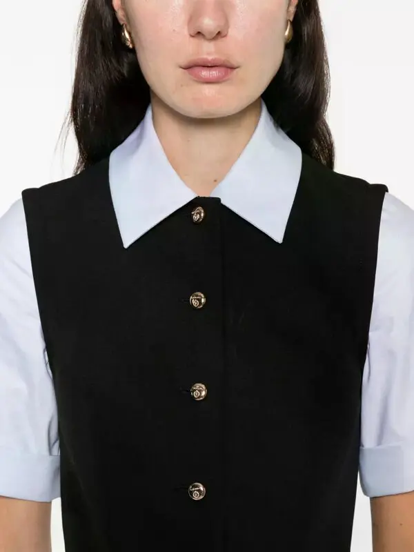 Sandro Button Short Dress" Mini Shirt Dress