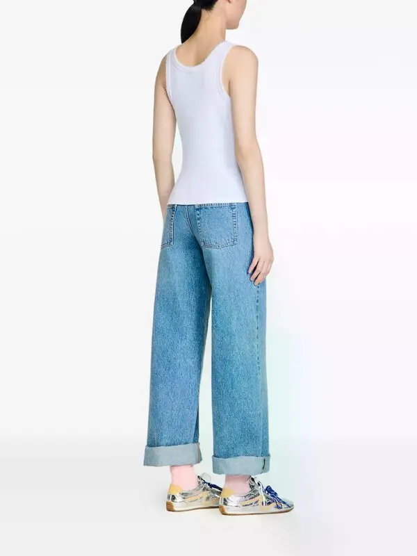 Sandro Ribbed Beaded Top