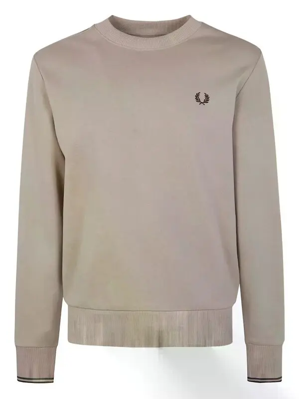 Fred Perry Logo-embroidered Sweatshirt - Neutrals