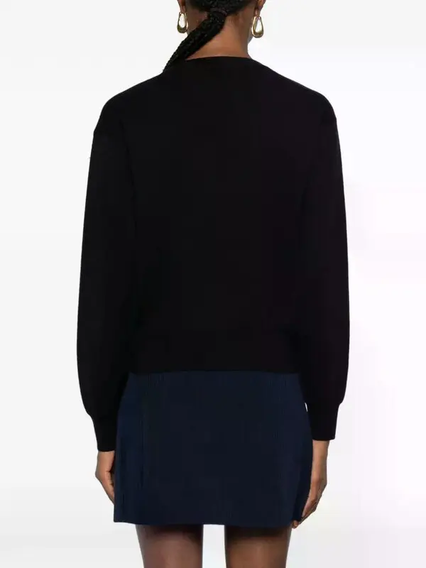 Sandro V-neck Long Sleeve Sweatshirt