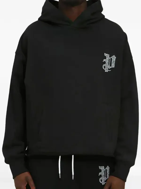 PURPLE BRAND Hooded Fleece Pullover
