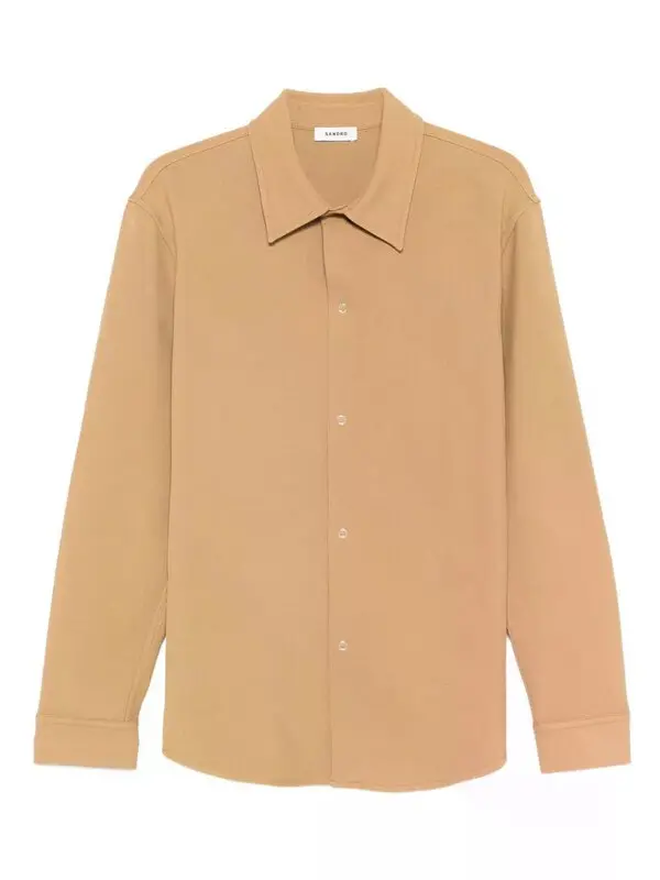 Sandro Long-sleeved Jersey Shirt