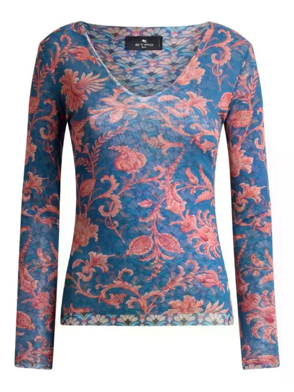 Etro Floral-motif Stretch Sweater