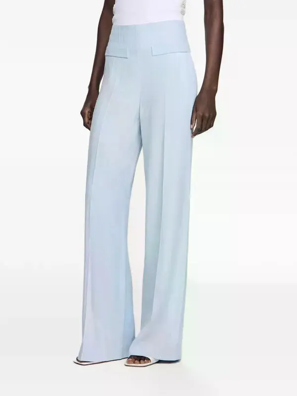 Sandro Striped Sequin Wide-leg Trousers - Blue