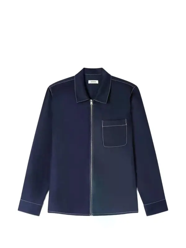 Sandro Loose-fit Zip-up Shirt