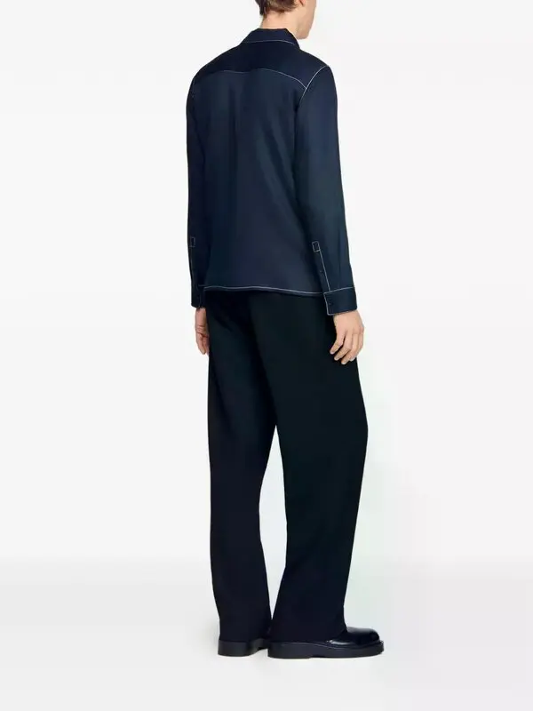 Sandro Loose-fit Zip-up Shirt