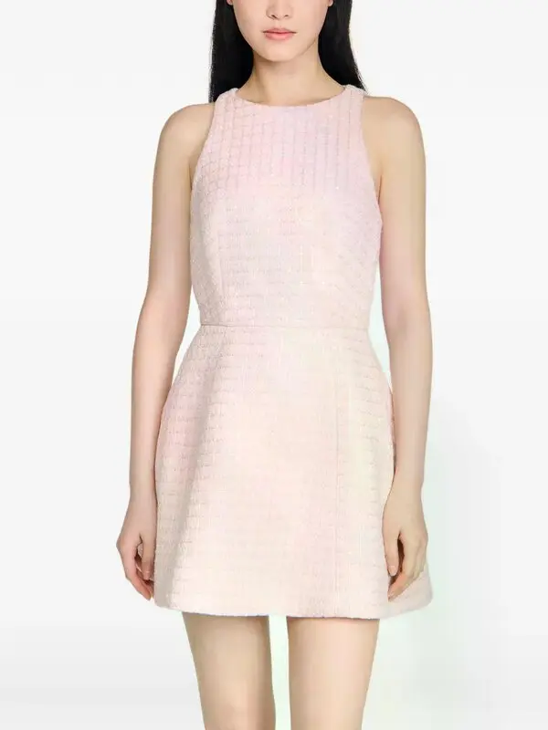 Sandro Sequin Tweed Mini Dress