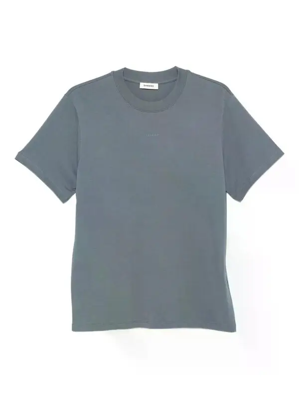 Sandro Cotton T-shirt - Blue