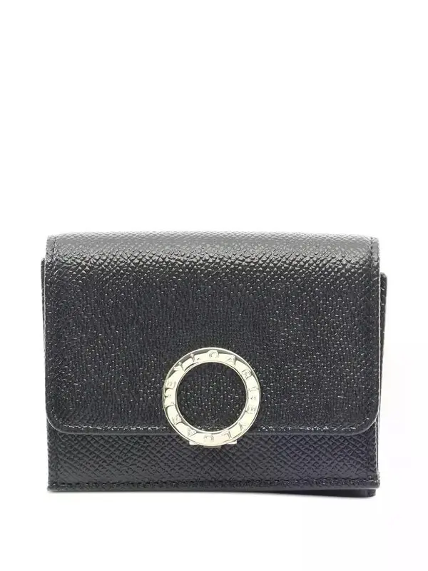 BVLGARI 20s Trifold Leather Wallet - Black