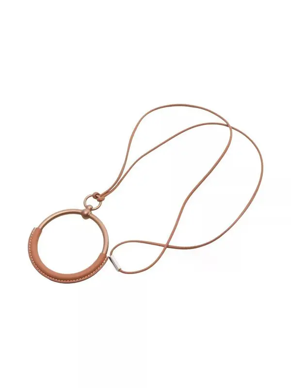 Hermès 2010s Loop Necklace - Brown