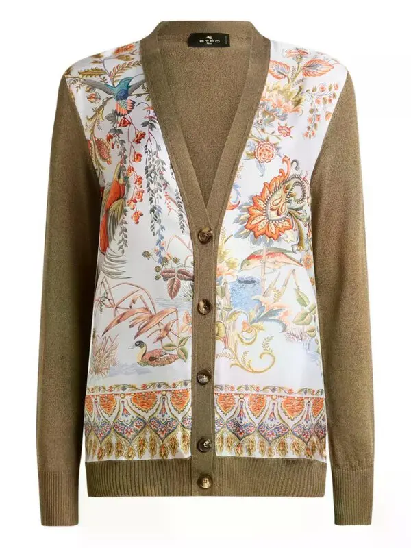 Etro Floral Insert Cardigan