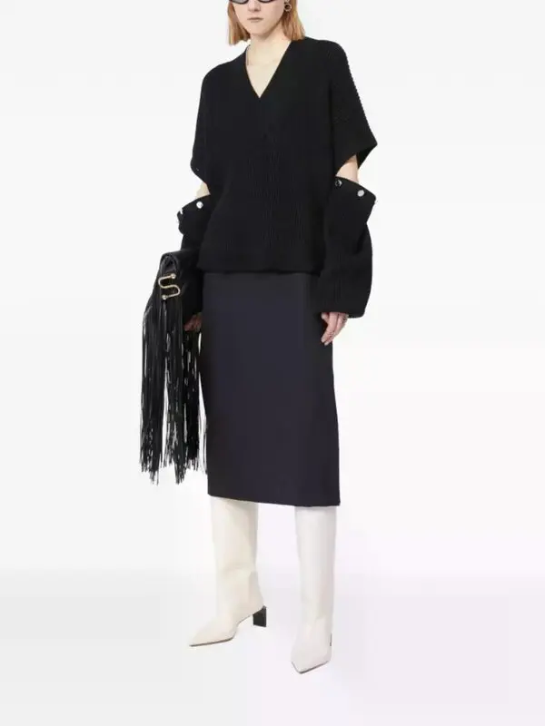 Sportmax Slit Midi Skirt