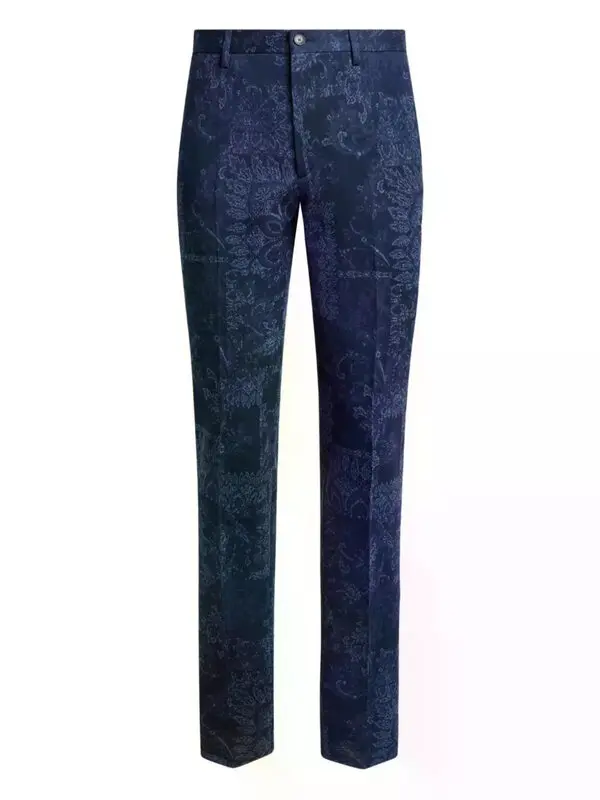 Etro Cotton Jacquard Trousers