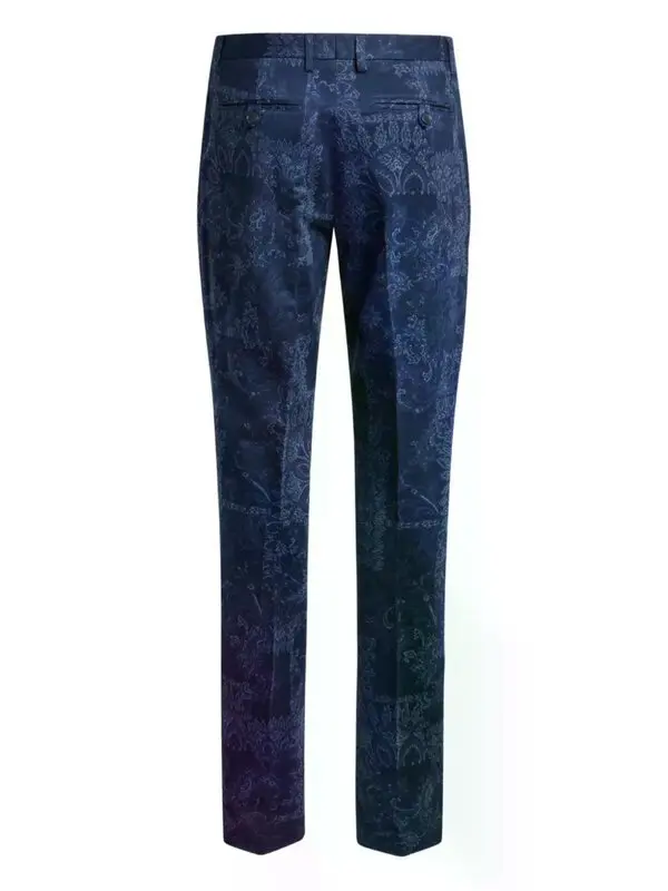 Etro Cotton Jacquard Trousers