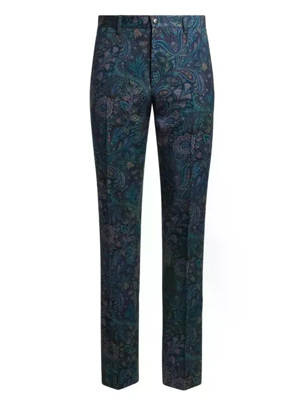Etro Tailored Floral-motif Trousers