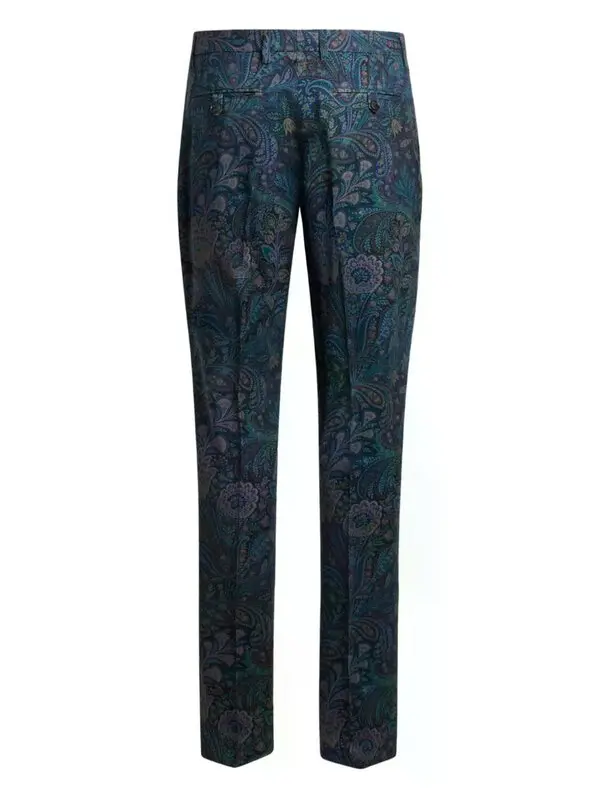 Etro Tailored Floral-motif Trousers