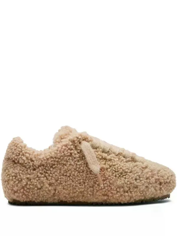 Axel Arigato Tact Shearling-effect Sneakers - Neutrals