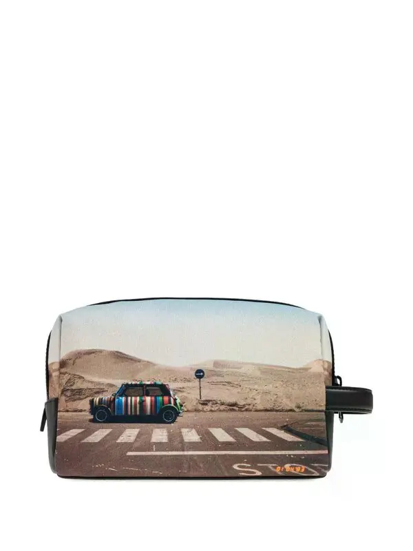 Paul Smith Mini Desert Wash Bag - Neutrals