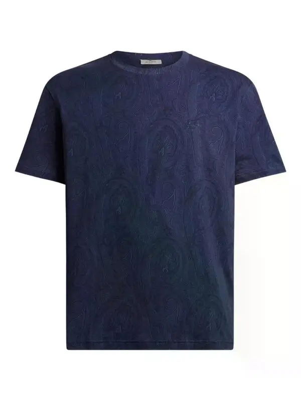 Etro Arnica-motif T-shirt - Blue