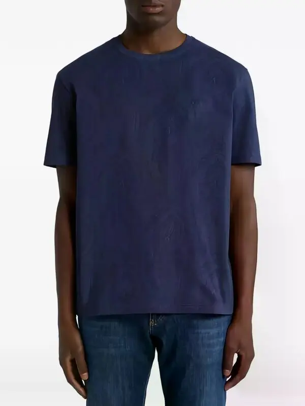 Etro Cotton T-shirt With Arnica Motif