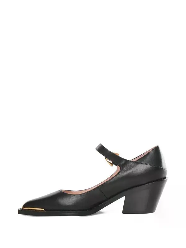 COCCINELLE Strap Leather Pumps - Black