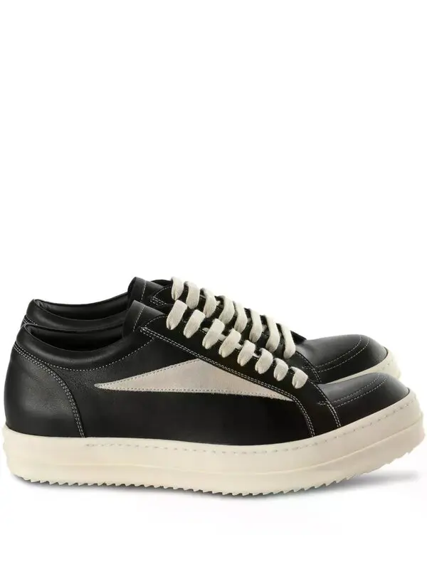 Rick Owens Vintage Leather Sneakers - Black