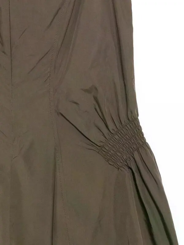 LOW CLASSIC Shirred Blouse Top - Green