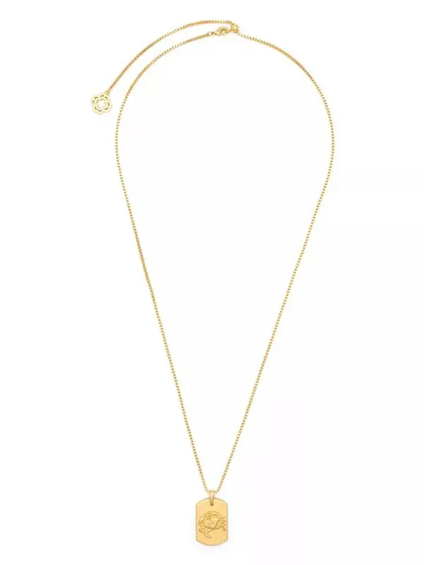Maje Cancer Zodiac Necklace - Gold