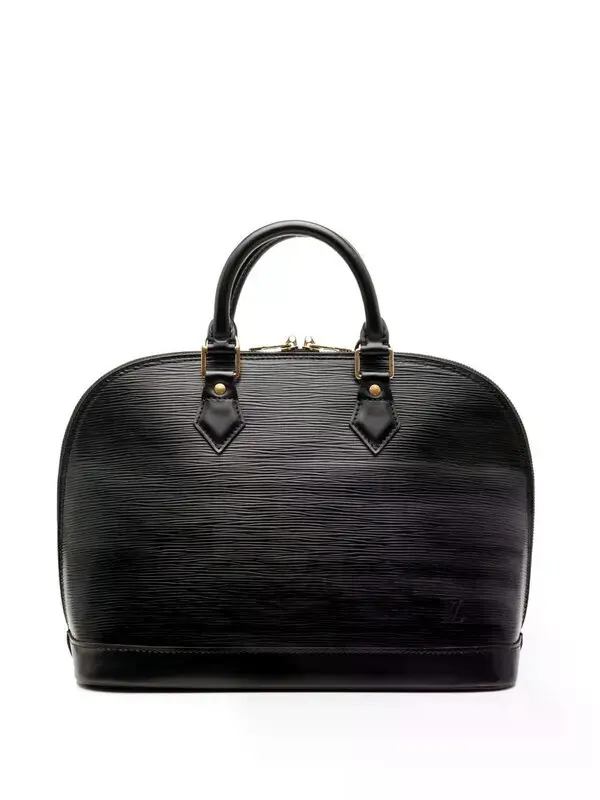 LOUIS VUITTON 1998 Epi Alma Pm Handbag - Black