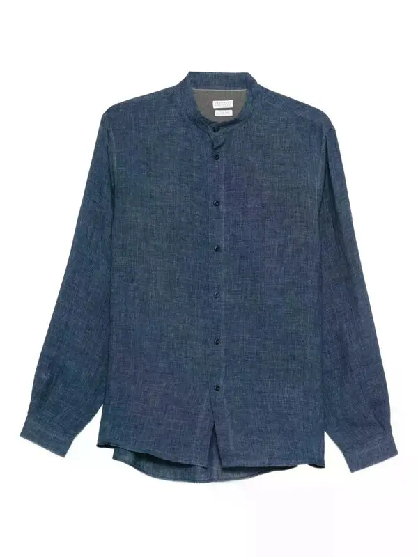 Brunello Cucinelli Band-collar Shirt