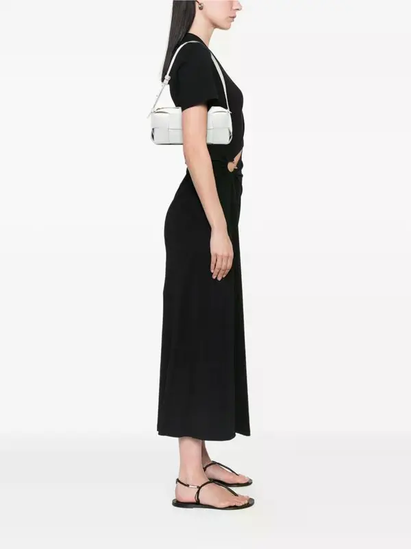 Bottega Veneta Small Intrecciato Brick Cassette Shoulder Bag - White