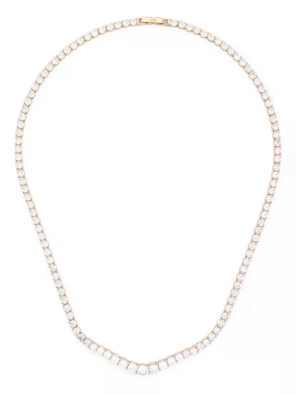 Maje Zirconia Stone Clasp Necklace - Gold