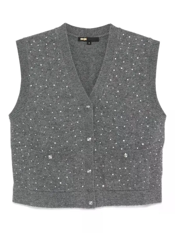 Maje Button-embellished Polo Top