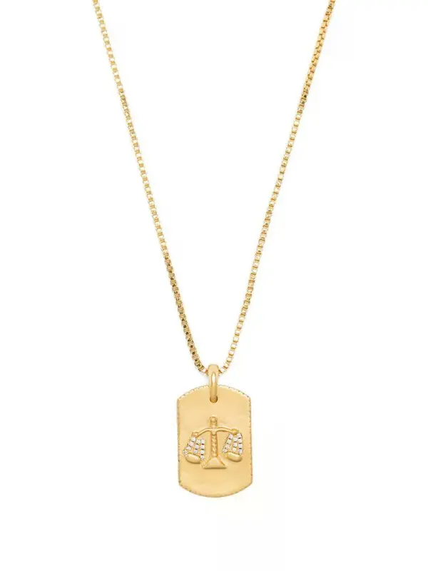 Maje Zodiac Sign Plaque Necklace