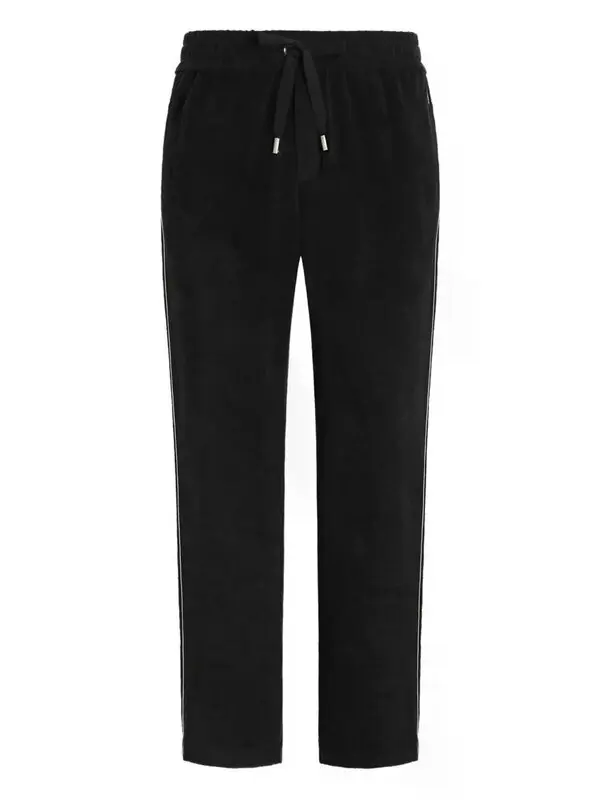 Dolce & Gabbana Terry-cloth Track Pants - Black