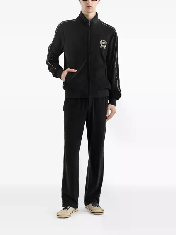 Dolce & Gabbana Terry-cloth Track Pants - Black
