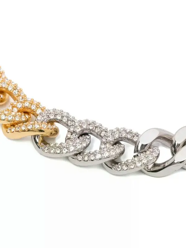 Maje Zirconia Chain Necklace - Gold