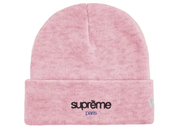 Supreme Classic Logo Beanie - Light Pink