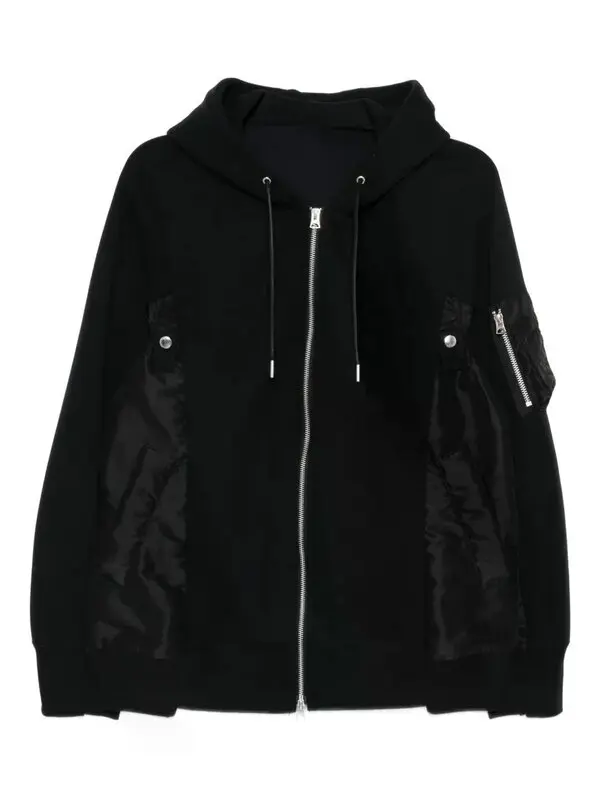 Sacai Hooded Zip-up Bomber Jacket