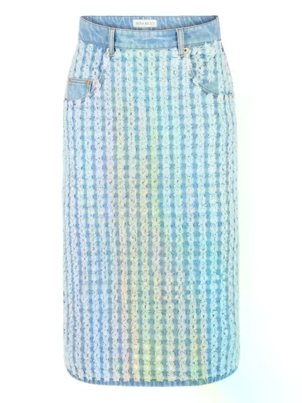 Nina Ricci Midi Denim Skirt